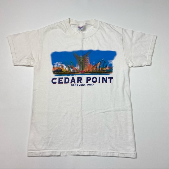 Hanes | Shirts | Mens Vtg Cedar Point Short Sleeve Tshirt Size Small ...